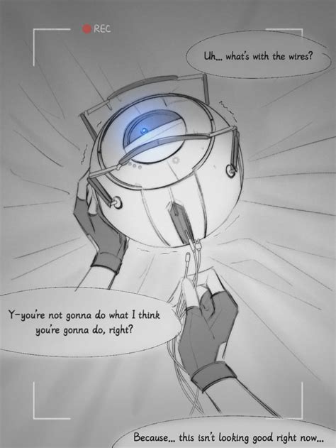 Rule 34 Bed Portal Portal Series Portal Core Robot Screen Face Wheatley Wireplay Wires