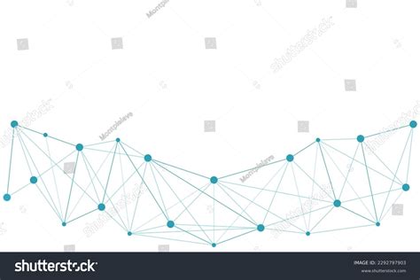 Connecting Dots Line Technological Theme Internet Stock Vector Royalty