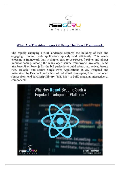 Ppt What Are The Advantages Of Using The React Framework Powerpoint