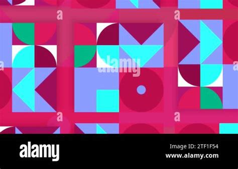 Flashing Animation Motion Geometric Shapes That Change Color And Size