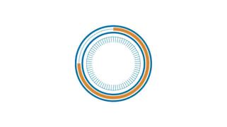 Orange And Blue Circle Google Slide Theme And Powerpoint Template