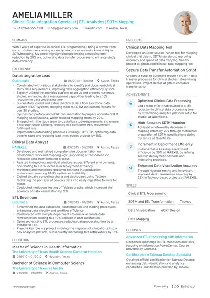 5 Sas Clinical Programmer Resume Examples And Guide For 2024