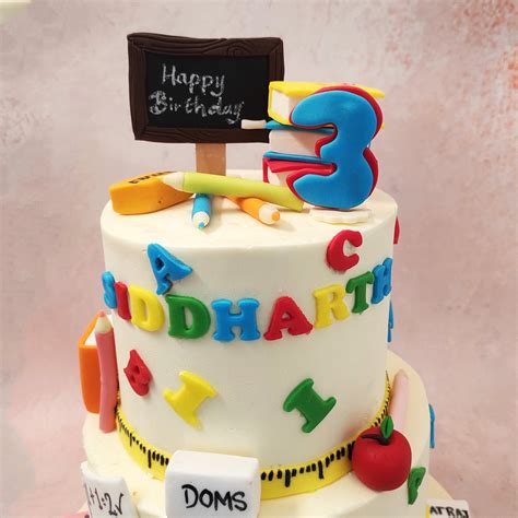 Stationery Cake Classroom Cake Teachers Cake Liliyum Patisserie