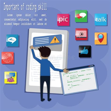 Coding Conceptdeveloper Create New Application Vector Stock Vector Illustration Of Online