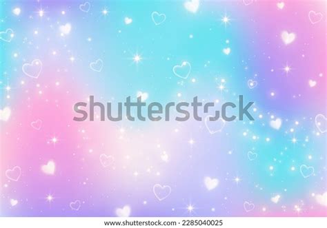 별과 마음이 있는 무지개 유니콘 판타지 스톡 벡터로열티 프리 2285040025 Shutterstock