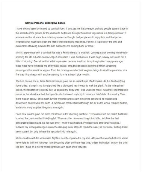Descriptive Essay Samples