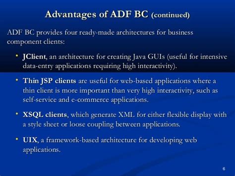 Introducing Adf Business Components