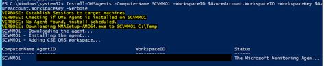 Installing Azure Monitor Log Analytics Agents With Powershell Ben