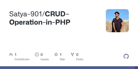 GitHub Satya CRUD Operation In PHP