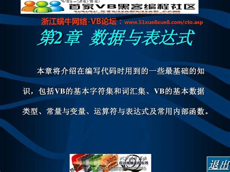 VB 教程第 章 数据与表达式 word文档在线阅读与下载 无忧文档
