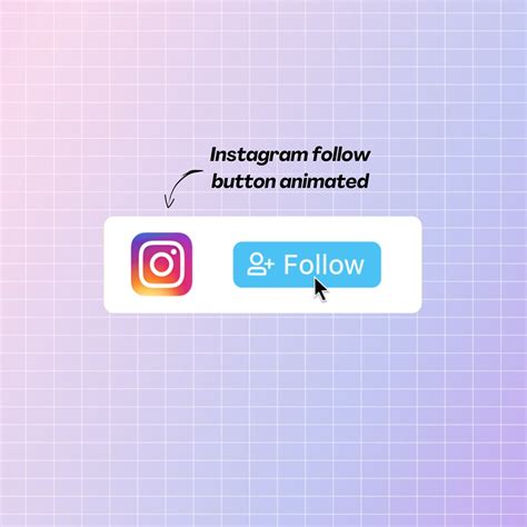 Simple Animated Instagram Follow Button Overlay For Videos White