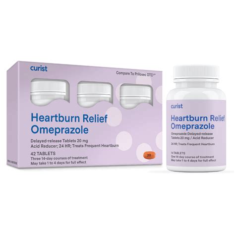 Generic Prilosec 20 Mg Tablets 42 Ct Delayed Release Curist