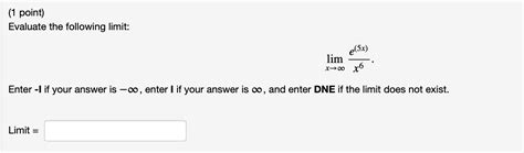 1 ﻿point evaluate the following