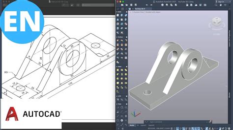 AutoCAD D Tutorial For Beginners Exercise YouTube