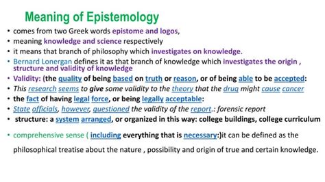 Class Epistemology Pptx