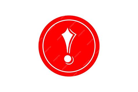 Premium Vector Danger Sign Icon In Red Vector Illustration