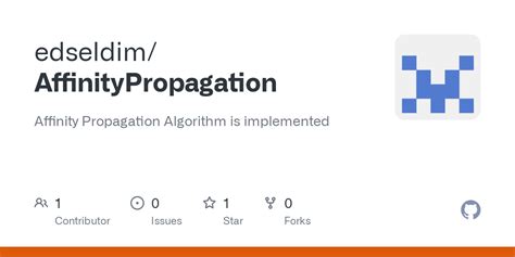 Github Edseldim Affinitypropagation Affinity Propagation Algorithm Is Implemented