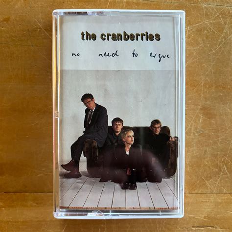 The Cranberries No Need To Argue Cassette Suffragette Records