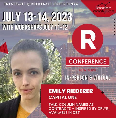 Lander Analytics On Linkedin Rstats Conference Workshops Networking Event Datascience