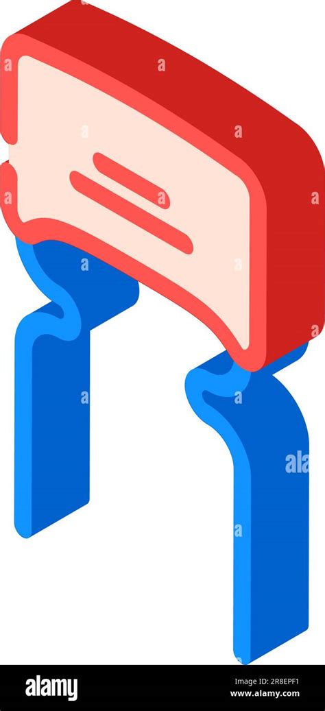 Ceramic Capacitor Electronic Component Isometric Icon Vector Illustration Stock Vector Image