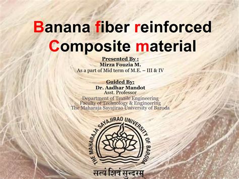 Banana Fiber Compositepptx Agriculture Industries