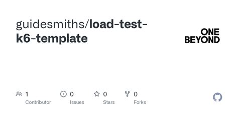 GitHub Guidesmiths Load Test K Template