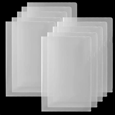 12 Packs Legal Size Clear Project Pocket Sleeves 9”x14 5”l Type Plastic Folders