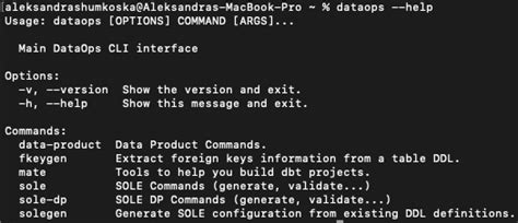 Dataops Cli