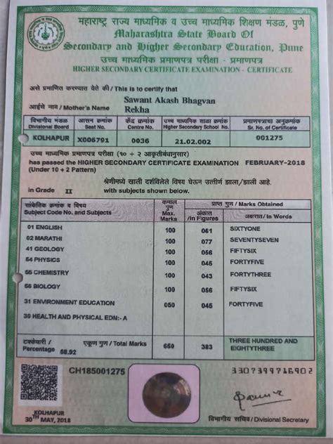Hsc Certificate Pdf Hsc Certificate Pdf
