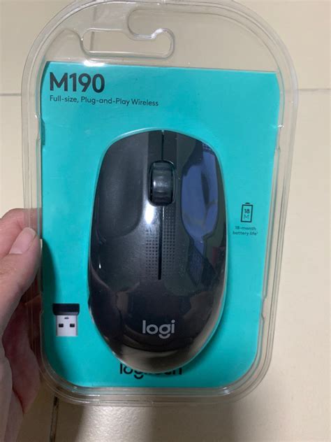 Logitech M190 Wireless Mouse Computers And Tech Parts And Accessories Mouse And Mousepads On Carousell