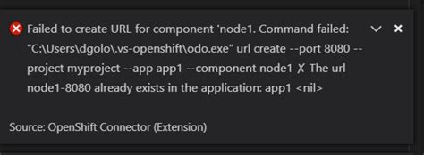 Improve Odo Error Handling · Issue 501 · Redhat Developervscode Openshift Tools · Github