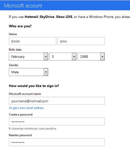 Create A Hotmail Account Accounting Free Stuff By Mail Registration Form