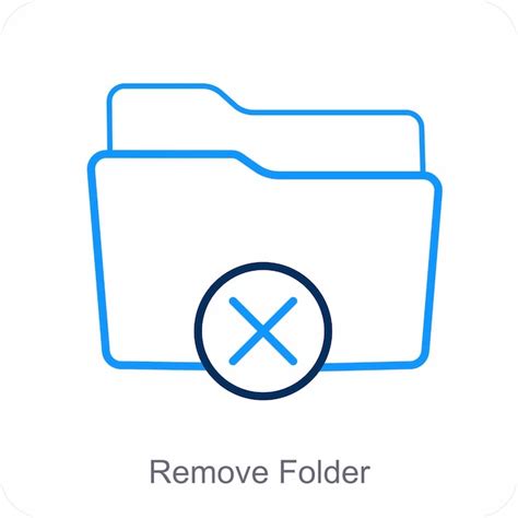Premium Vector Remove Folder And Folder Icon Concept