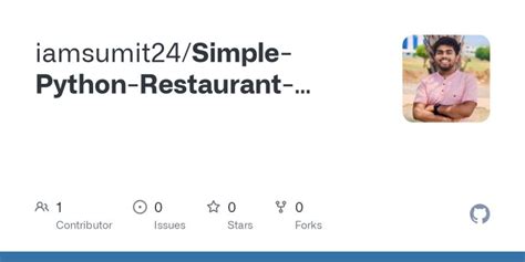 Sumit Tiwari On Linkedin Github Iamsumit24simple Python Restaurant Ordering System