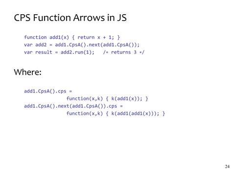 Ppt Lecture 23 Implementing Arrowlets Lifting Handlers With