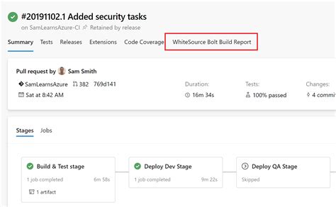 Managing Open Source Software With WhiteSource Bolt Sam Learns Azure