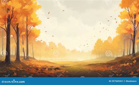 Autumn Landscape Concept Art Inspired By Loish Stock Illustration Illustration Of Loish