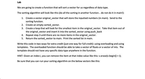 Solved We Are Going To Create A Function That Will Sort A Chegg