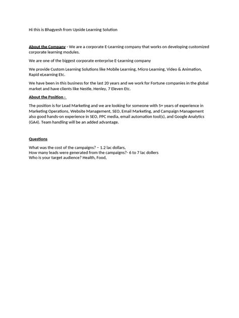 Script Lead Marketing Pdf