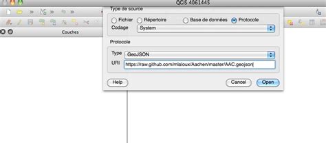 Error Json Url Wont Open In Qgis Geographic Information Systems