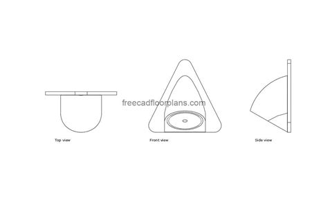 Anti Ligature Shower Head Autocad Block Free Cad Floor Plans