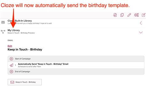 How Do I Automatically Send Birthday Emails Cloze Help Center