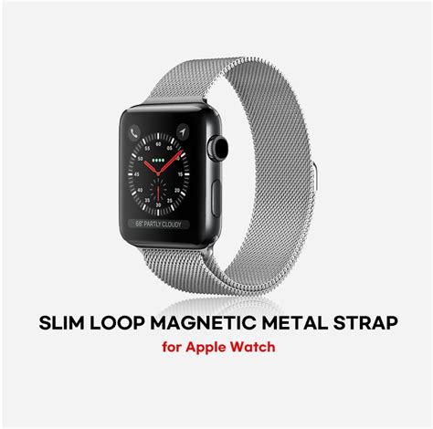 리얼 애플워치 슬림 루프 마그네틱 메탈 스트랩밴드 Re 에이블리