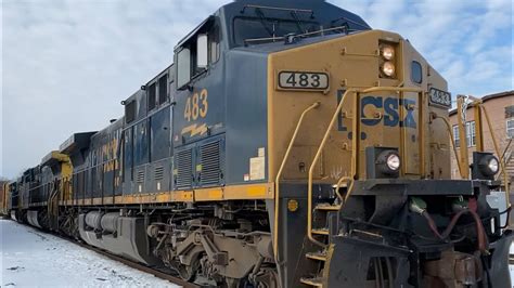Long Csx M426 Passing Cp83 With Small Hornshow And Ac44 483 Leading