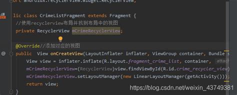 Android编程权威指南第八章 Criminalintent应用at Androidbignerdranchcrimeactivitycrimelistfra Csdn博客