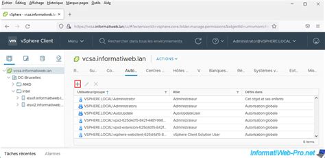 Manage Roles Users And Permissions On Vmware Vsphere 67 Vmware Tutorials Informatiweb Pro