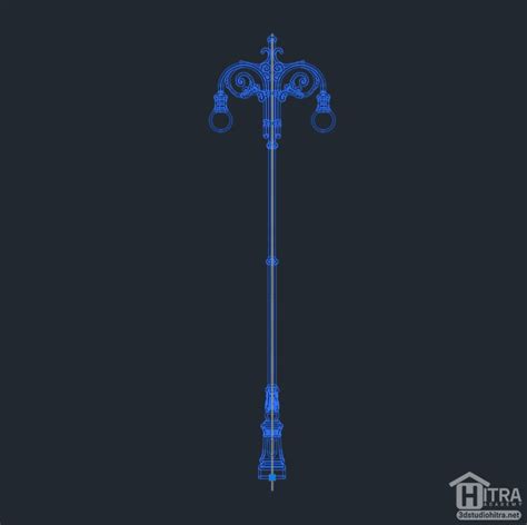 آبجکت چراغ اتوکد جهت استفاده در نقشه های اتوکد Dwg آکادمی هیترا