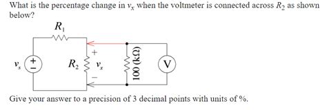 Solved A Multimeter Is Used To Measure The Voltage Across R Chegg