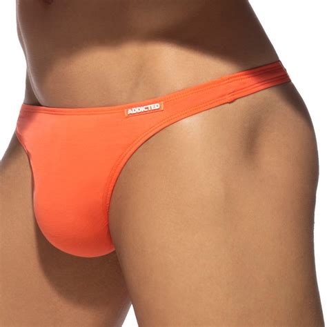 String Cotton Corail Addicted Vente Strings Homme String Addi