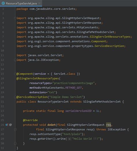 aem sling servlet javadoubts